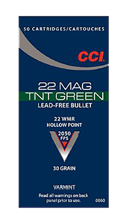 CCI TNT Green .22 WMR 30 Grain Lead-Free Rimfire Ammo | Bass Pro Shops